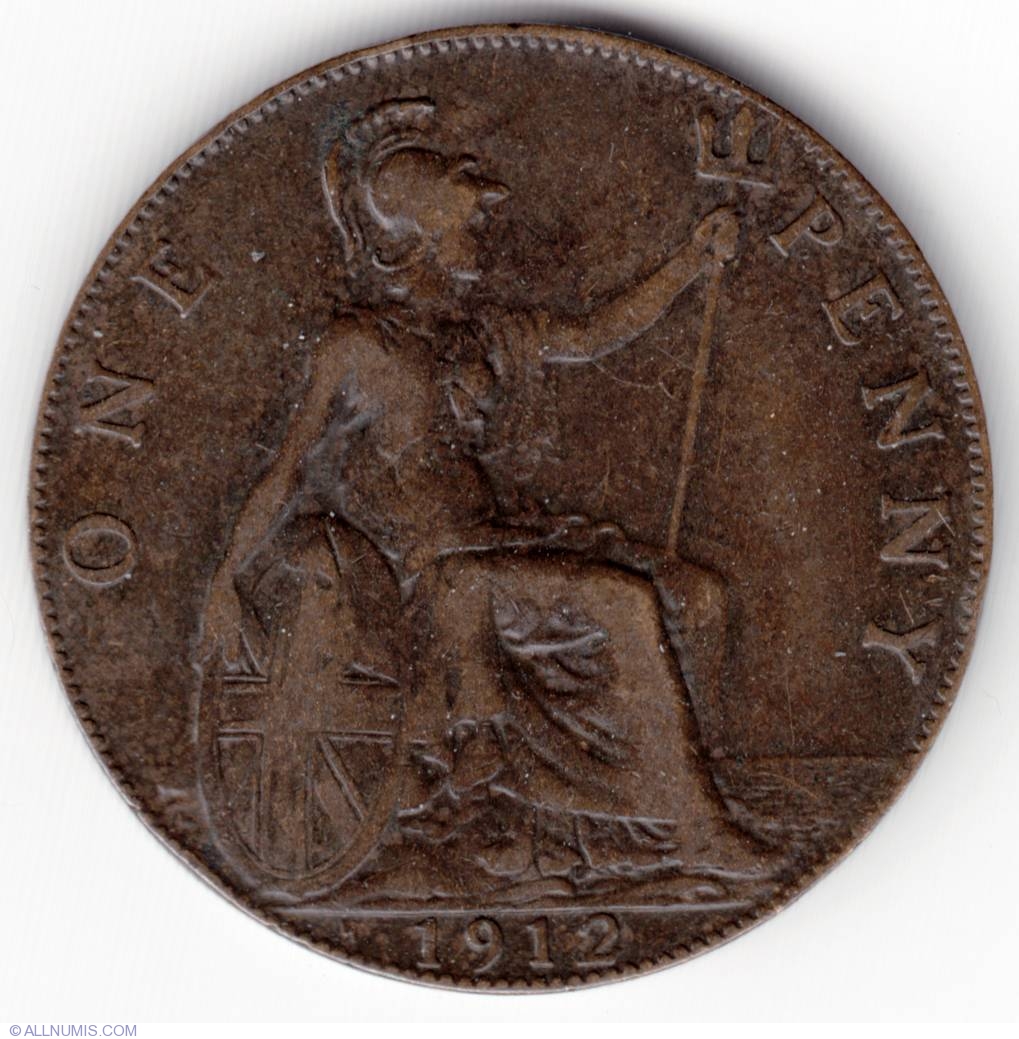 Penny 1912 H George V 1910 1936 Great Britain Coin 11311 Penny 1912 H George V 1910 1936 Great Britain Coin 11311