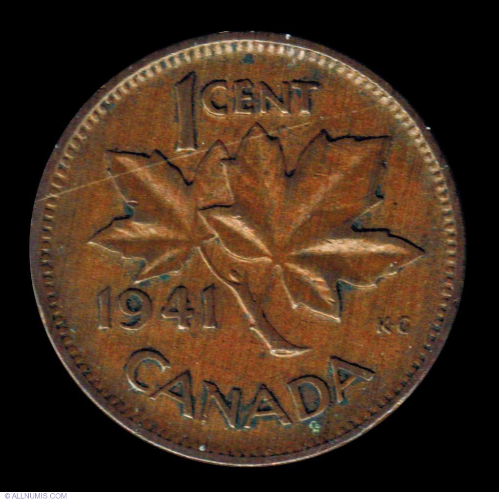 Coin Of 1 Cent 1941 From Canada ID 7375 Coin Of 1 Cent 1941 From Canada ID 7375