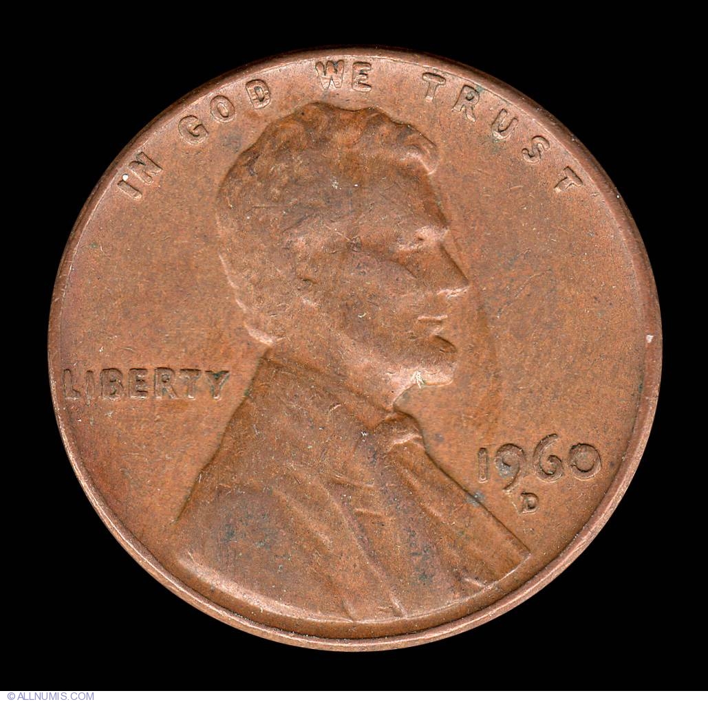 Coin Of 1 Cent 1960 D From United States Of America ID 9037 Coin Of 1 Cent 1960 D From United States Of America ID 9037