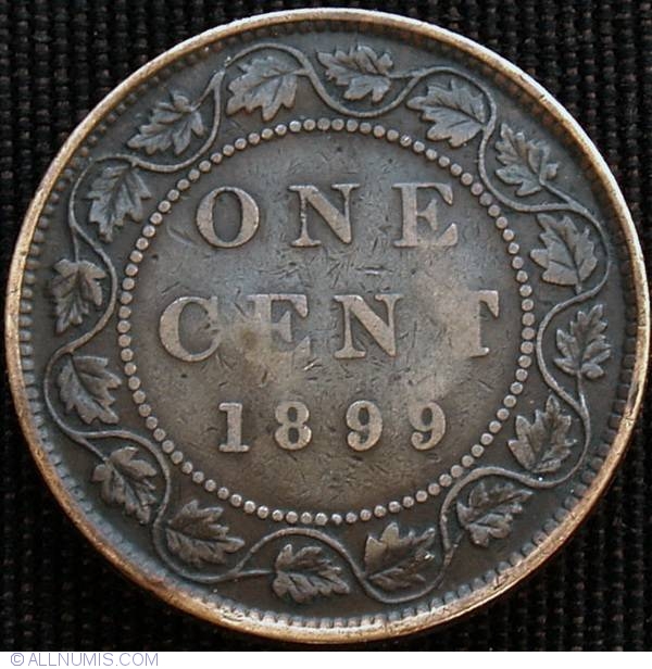 1 Cent 1899 Victoria 1858 1901 Canada Coin 7207 1 Cent 1899 Victoria 1858 1901 Canada Coin 7207