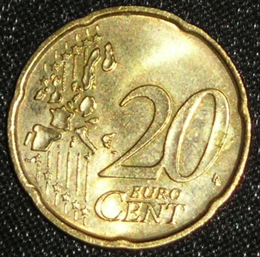 Coin Of 20 Euro Cent 2002 From Italy ID 2167 Coin Of 20 Euro Cent 2002 From Italy ID 2167