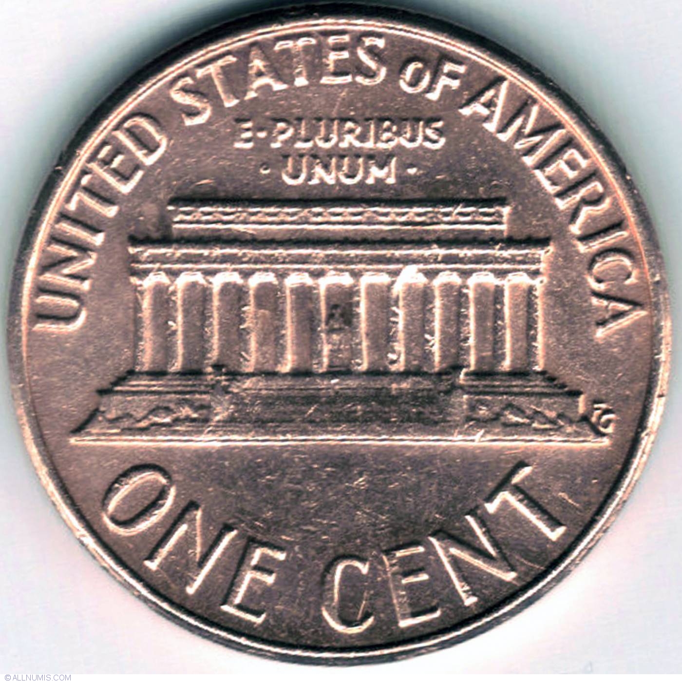 1 Cent 1975 Cent Lincoln Memorial 1959 2008 United States Of 1 Cent 1975 Cent Lincoln Memorial 1959 2008 United States Of