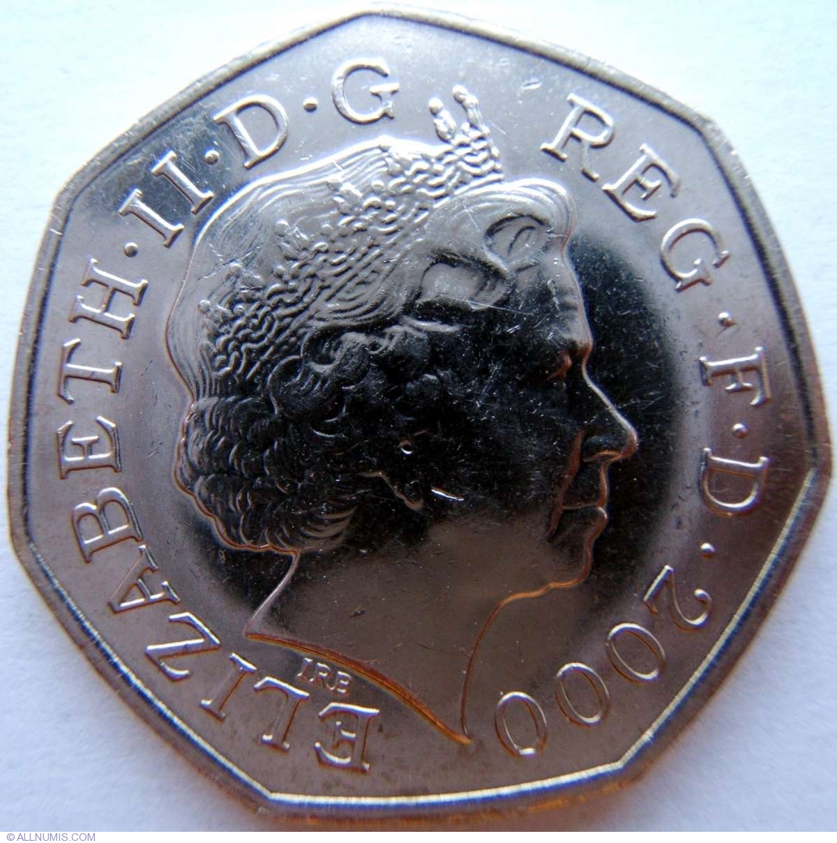 50 Pence 2000 Elizabeth II 1952 present Great Britain Coin 2851 50 Pence 2000 Elizabeth II 1952 present Great Britain Coin 2851