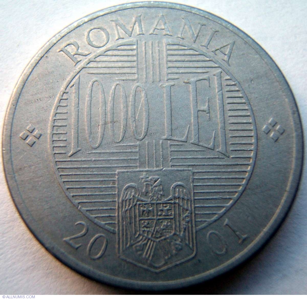 Coin Of 1000 Lei 2001 From Romania ID 578 Coin Of 1000 Lei 2001 From Romania ID 578