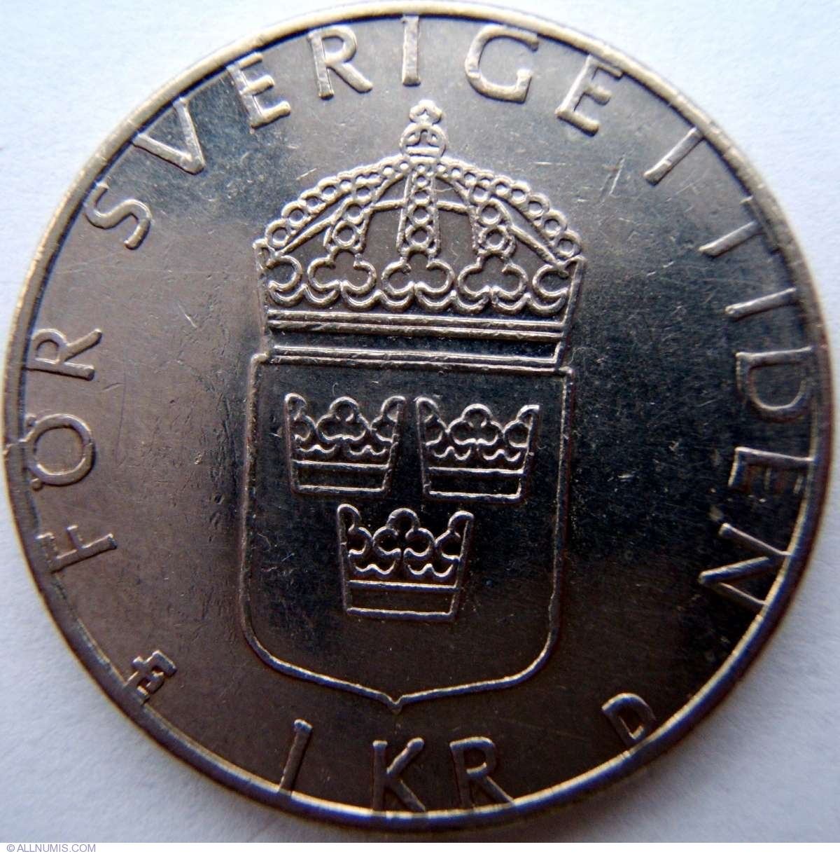 1 Krona 1990 Carl XVI Gustaf 1973 present Sweden Coin 2215 1 Krona 1990 Carl XVI Gustaf 1973 present Sweden Coin 2215