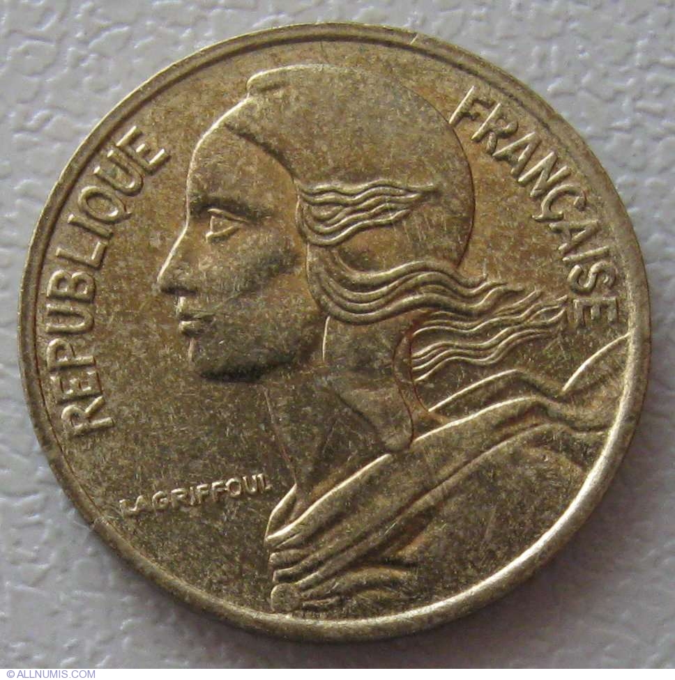 5 Centimes 1997 Fifth Republic Francs 1986 2001 France Coin 960 5 Centimes 1997 Fifth Republic Francs 1986 2001 France Coin 960