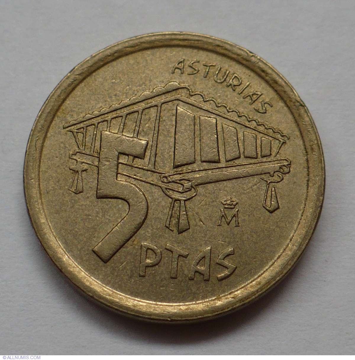 5 Pesetas 1995 Juan Carlos I 1990 1999 Spain Coin 7581