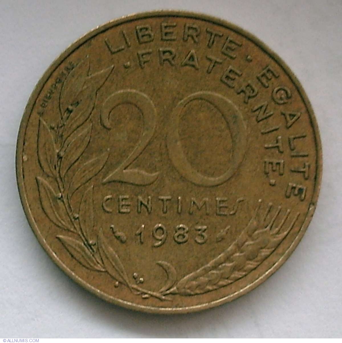 20 Centimes 1983, Fifth Republic (1971-1985) - France - Coin - 9260
