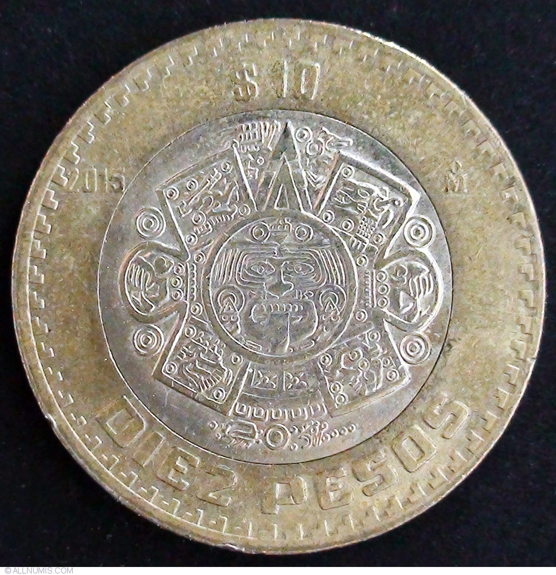10 Pesos 2015 United Mexican States 2001 present Mexico Coin 39076