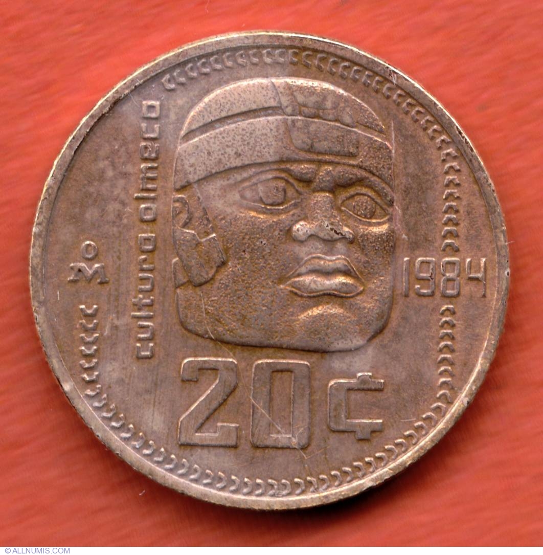 20 Centavos 1984 United Mexican States 1981 1990 Mexico Coin 11054 20 Centavos 1984 United Mexican States 1981 1990 Mexico Coin 11054