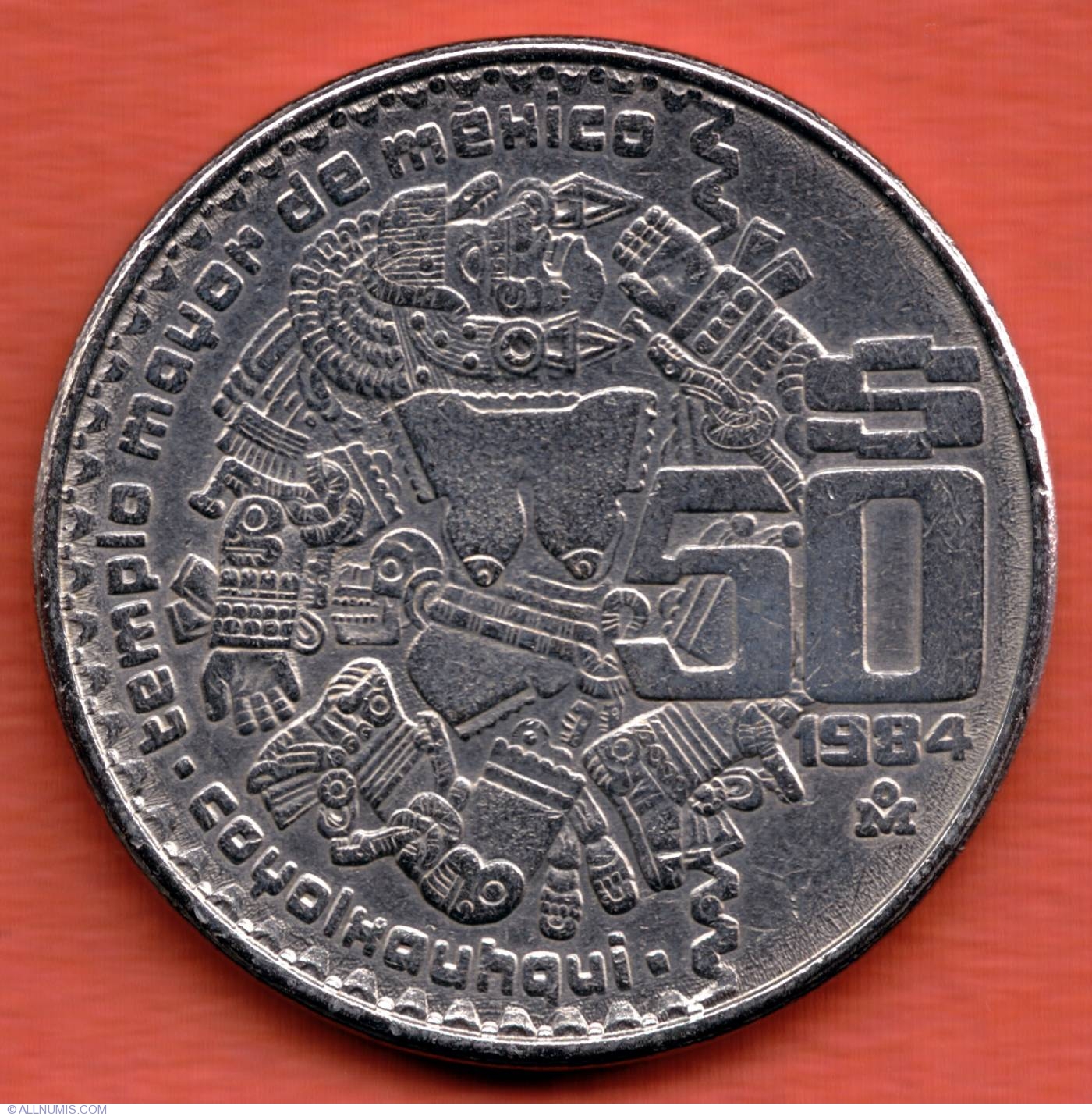 50 Pesos 1984 United Mexican States 1981 1990 Mexico Coin 11052 50 Pesos 1984 United Mexican States 1981 1990 Mexico Coin 11052