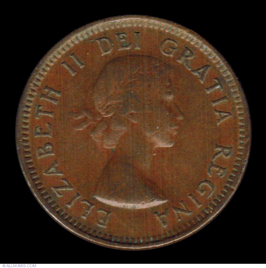 1 Cent 1957 Elizabeth II 1953 2022 Canada Coin 7361