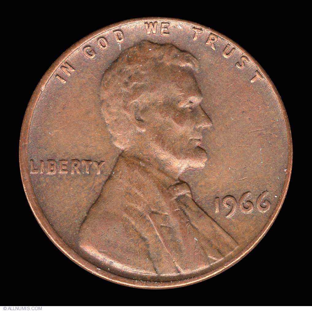 1 Cent 1966 Cent Lincoln Memorial 1959 2008 United States Of