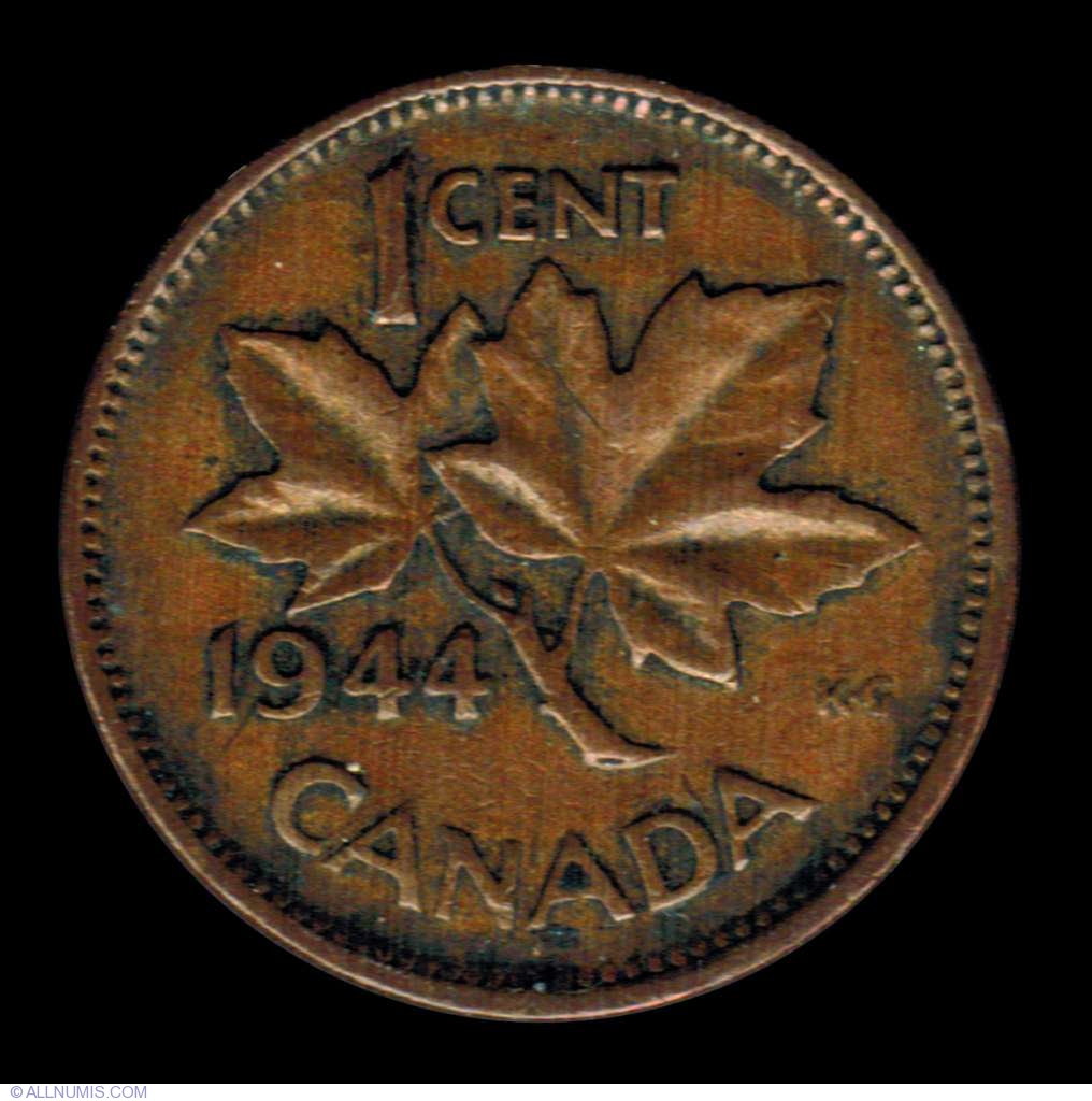 1 Cent 1944 George VI 1937 1952 Canada Coin 7373 1 Cent 1944 George VI 1937 1952 Canada Coin 7373