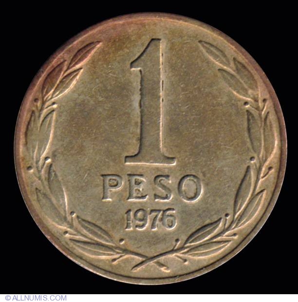 1 Peso 1976 1975 2015 1 Peso Chile Coin 10579 1 Peso 1976 1975 2015 1 Peso Chile Coin 10579