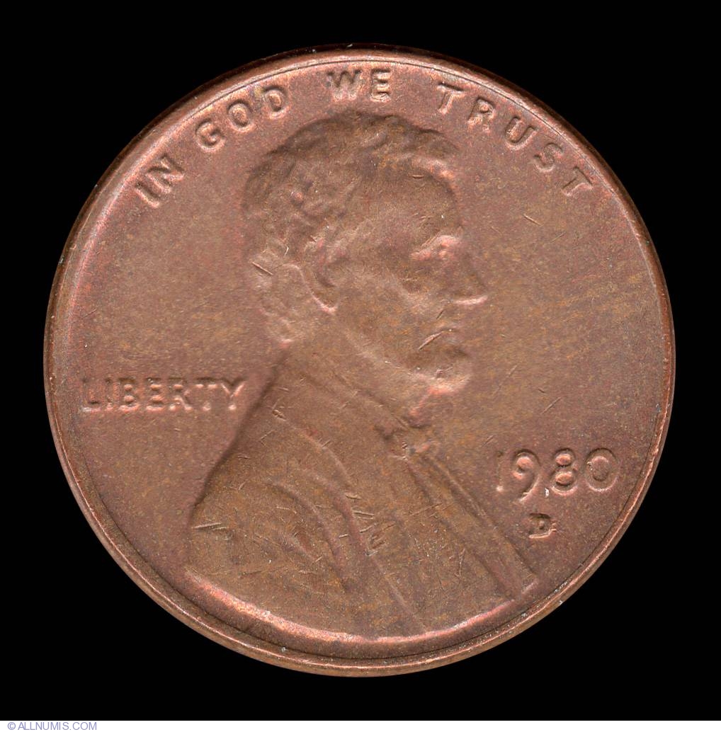 1 Cent 1980 D Cent Lincoln Memorial 1959 2008 Statele Unite Ale 1 Cent 1980 D Cent Lincoln Memorial 1959 2008 Statele Unite Ale