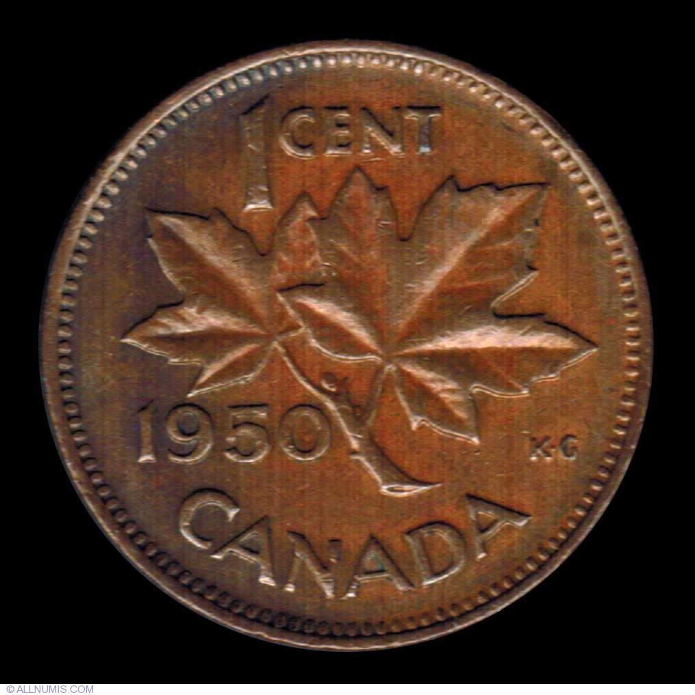 1 Cent 1950 George VI 1937 1952 Canada Coin 7367
