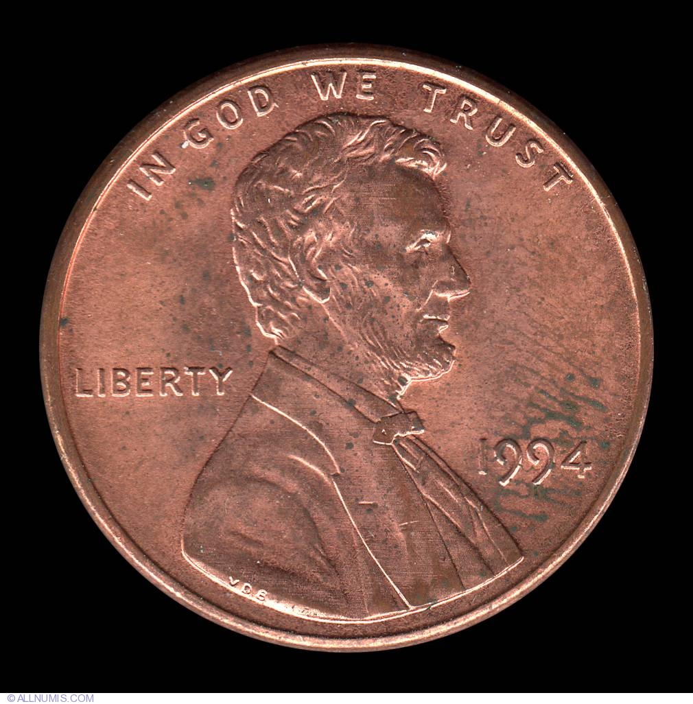1 Cent 1994 Cent Lincoln Memorial 1959 2008 United States Of
