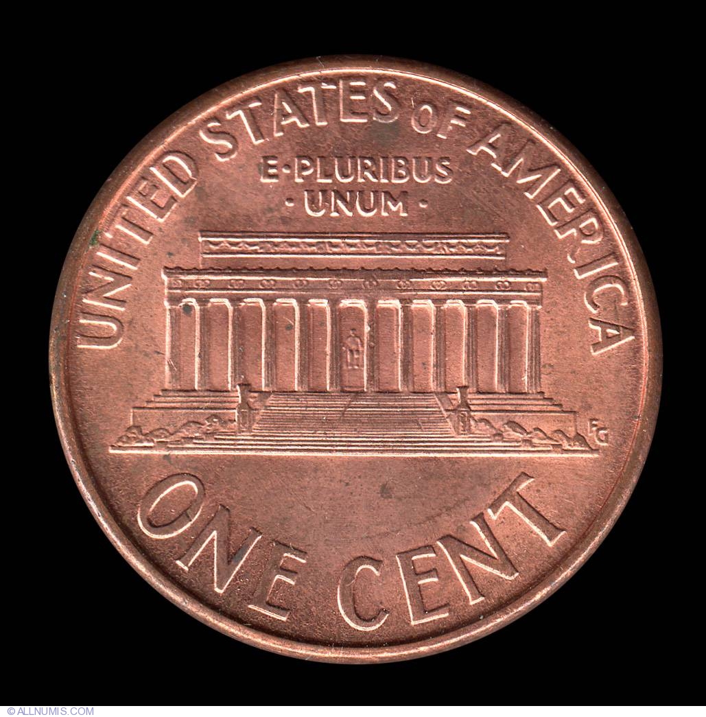 1 Cent 1994 Cent Lincoln Memorial 1959 2008 United States Of