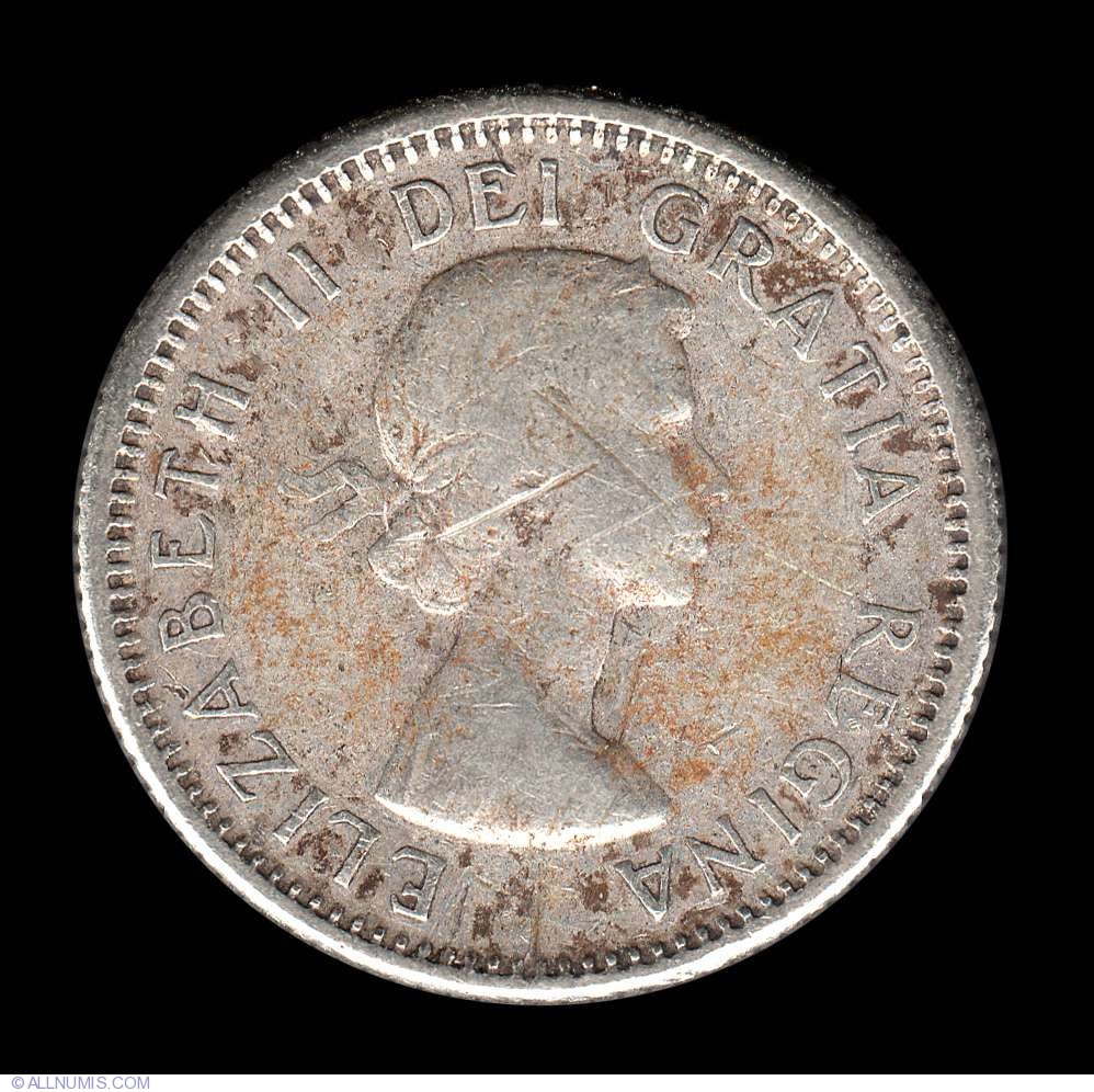 10 Cents 1962 Elizabeth II 1953 present Canada Coin 8657 10 Cents 1962 Elizabeth II 1953 present Canada Coin 8657
