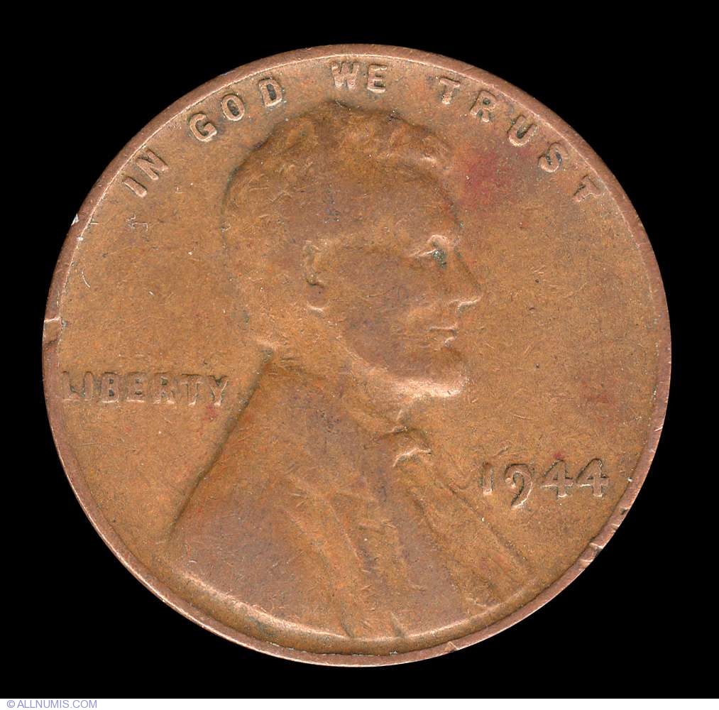Lincoln Cent 1944 Cent Lincoln Wheat 1909 1958 United States Of Lincoln Cent 1944 Cent Lincoln Wheat 1909 1958 United States Of