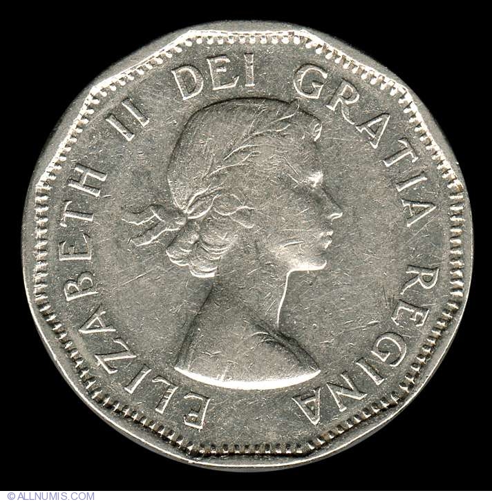 5 Cents 1962 Elizabeth II 1953 2022 Canada Coin 8035 5 Cents 1962 Elizabeth II 1953 2022 Canada Coin 8035