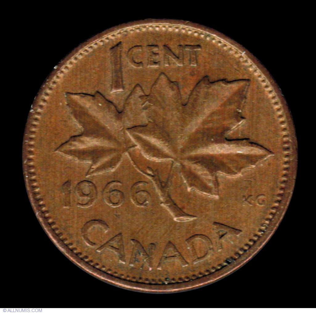 1 Cent 1966 Elizabeth II 1953 2022 Canada Coin 7422 1 Cent 1966 Elizabeth II 1953 2022 Canada Coin 7422