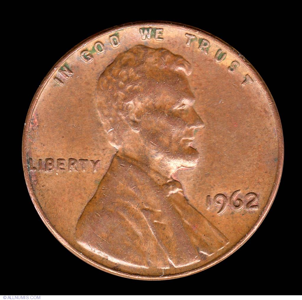 1 Cent 1962 Cent Lincoln Memorial 1959 2008 United States Of