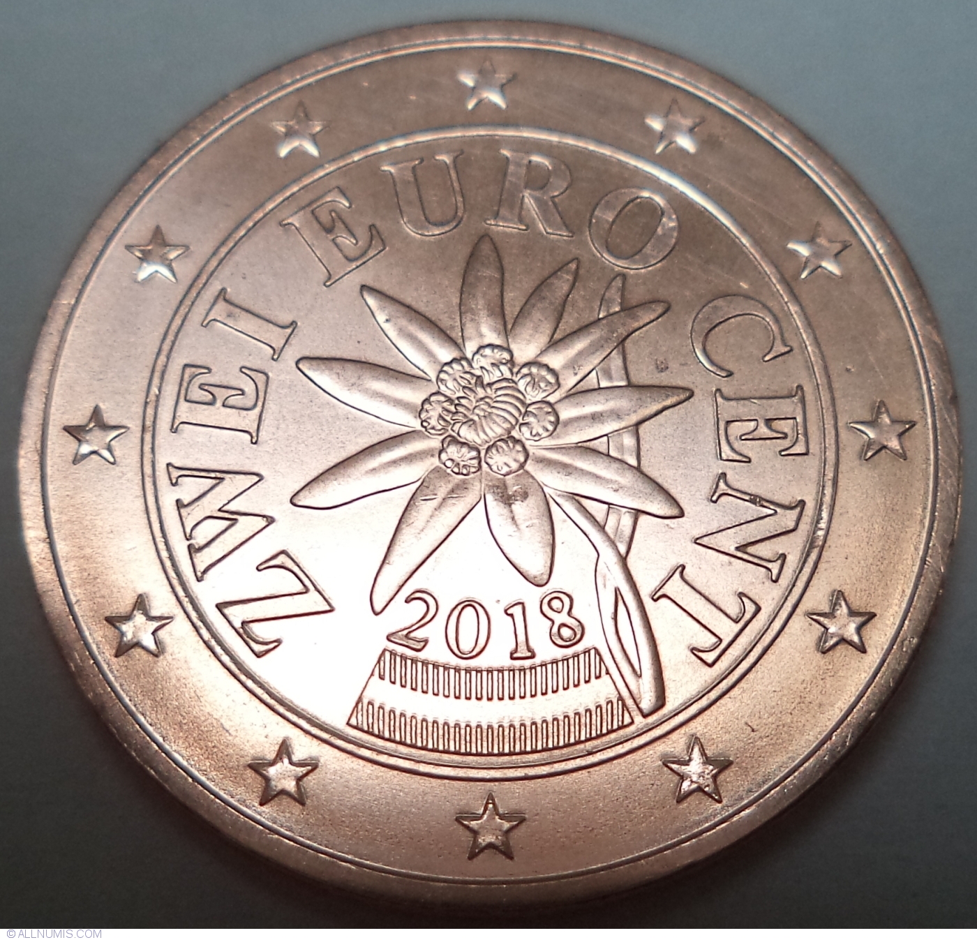 2 Euro Cent 2018 Euro 2010 2019 Austria Coin 42640 2 Euro Cent 2018 Euro 2010 2019 Austria Coin 42640