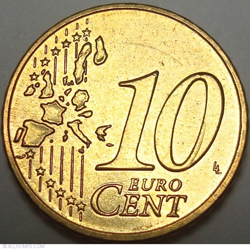 10 Euro Cent 2003 A Euro 2002 present Germany Coin 29215 10 Euro Cent 2003 A Euro 2002 present Germany Coin 29215