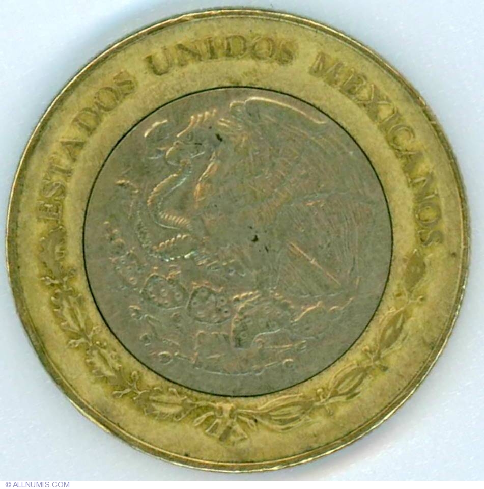 10 Pesos 2002 United Mexican States 2001 present Mexico Coin 10826