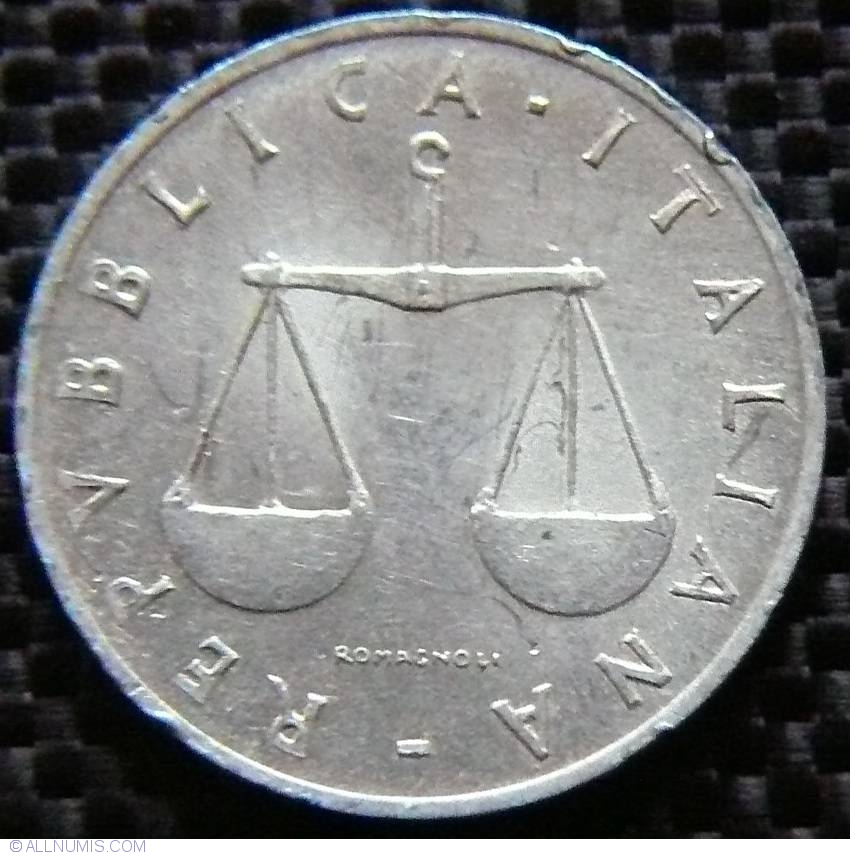 1 Liră 1955, Republică (1946-2001) - Italia - Monedă - 25319