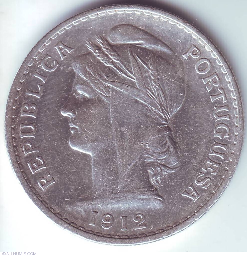 50 Centavos 1912 Republic 1910 1960 Portugal Coin 24688 50 Centavos 1912 Republic 1910 1960 Portugal Coin 24688