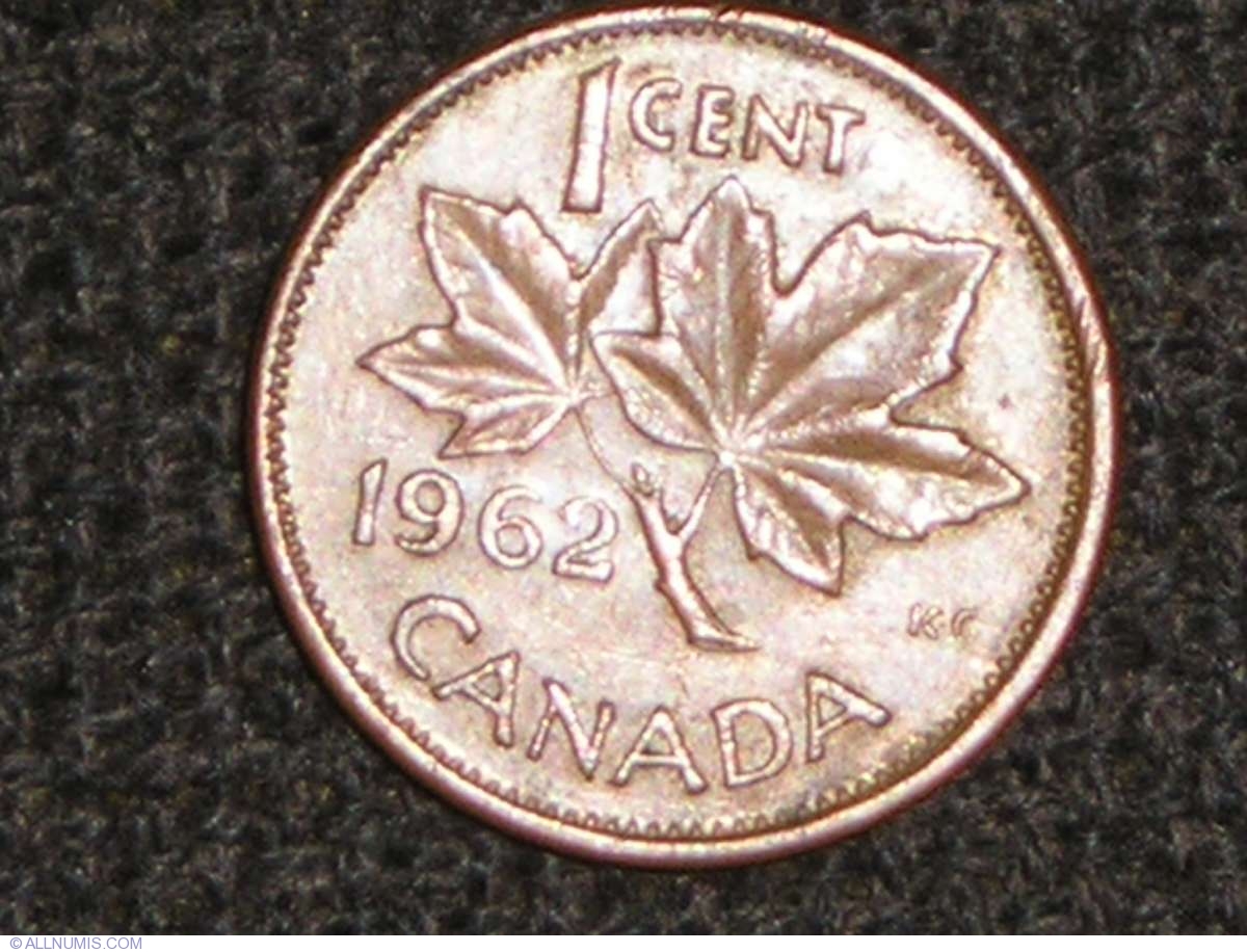 1 Cent 1962 Elizabeth II 1953 2022 Canada Coin 5448