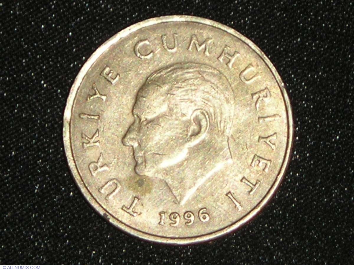 50000 Turkish Lira 1996 Republic 1991 2000 Turkey Coin 2726