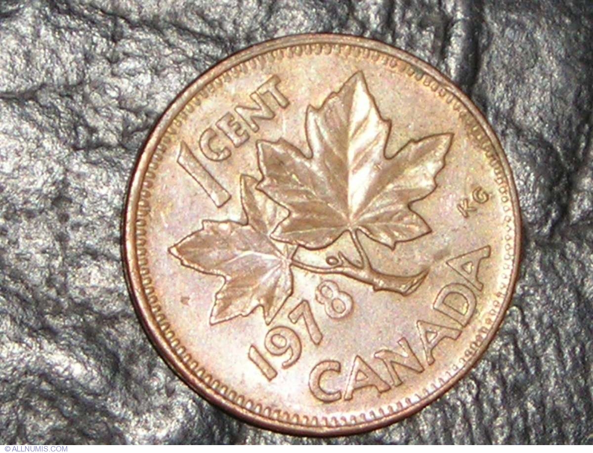 1 Cent 1978 Elizabeth II 1953 2022 Canada Coin 5407