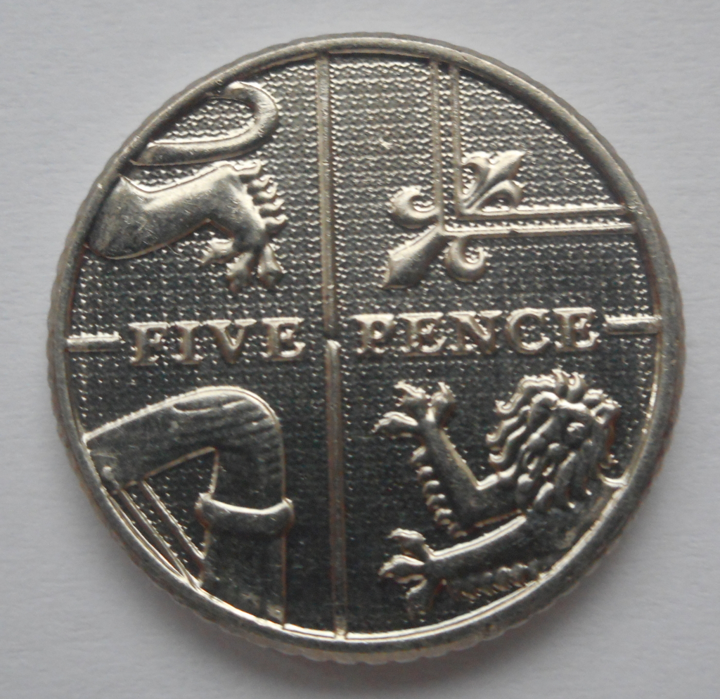 5 Pence 2015 Elizabeth II 1952 2022 Great Britain Coin 36986