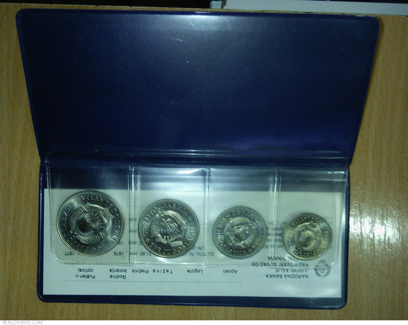 Set Of FAO Coins Of 1 2 5 And 10 Dinars 1970 Mint Sets Yugoslavia 