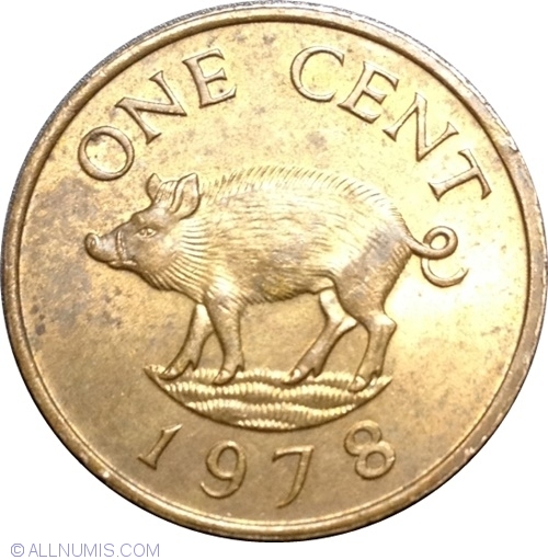 1 Cent 1978 1970 1985 Issue Bermuda Coin 38008