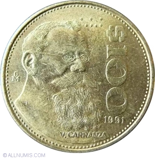 100 Pesos 1991 United Mexican States 1991 2000 Mexico Coin 32196