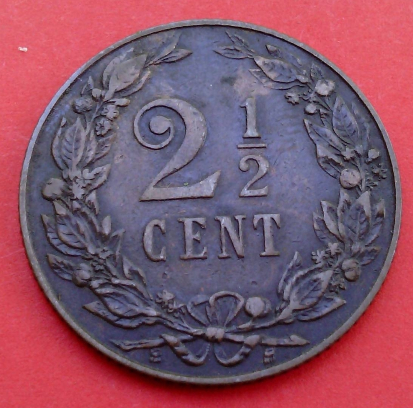 2 1 2 Cent 1906 Wilhelmina I 1890 1910 Netherlands Coin 36134