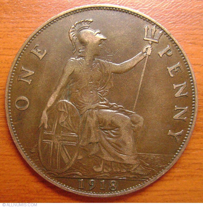 Penny 1918 George V 1910 1936 Great Britain Coin 5301 Penny 1918 George V 1910 1936 Great Britain Coin 5301