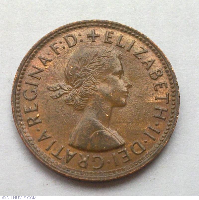 1 2 Penny 1961 Elizabeth II 1952 present Australia Coin 21664 1 2 Penny 1961 Elizabeth II 1952 present Australia Coin 21664