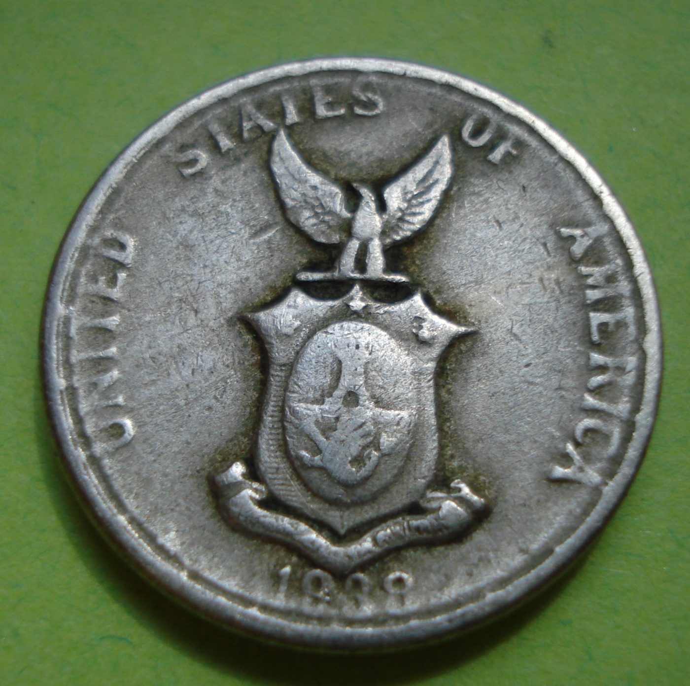 5 Centavos 1938 U S Territory Commonwealth 1935 1946