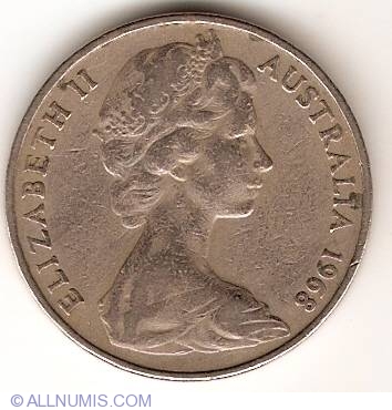 20 Cents 1968, Elizabeth II (1952-present) - Australia - Coin - 14528