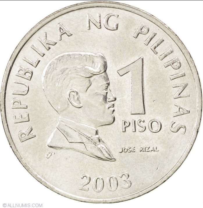 1 Piso 2003 Republic 1995 Philippines Coin 38735