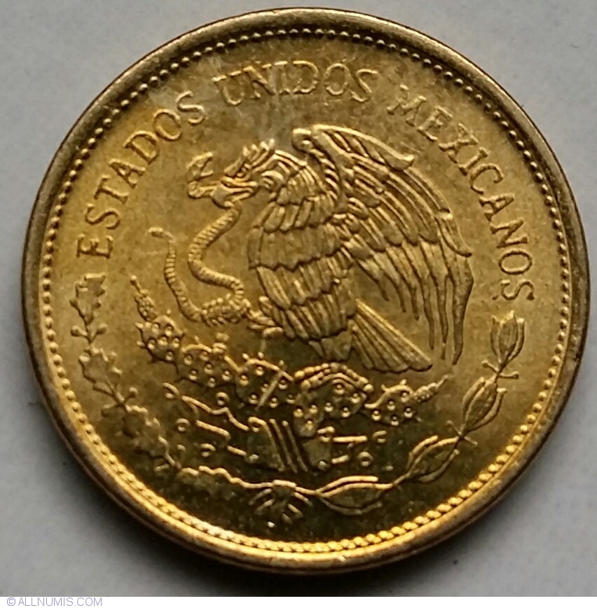 5 Pesos 1988 United Mexican States 1981 1990 Mexico Coin 40502
