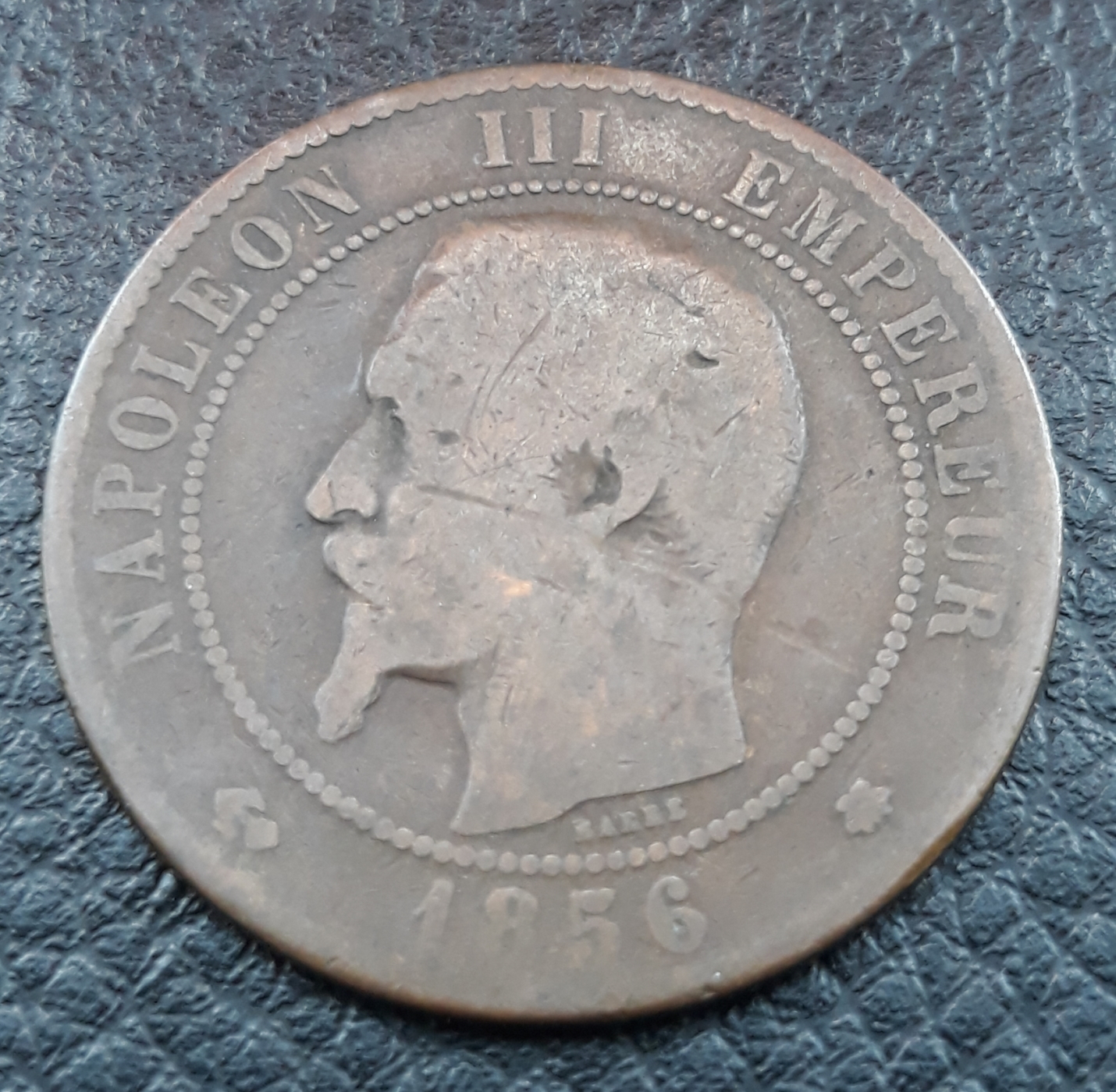 10 Centimes 1856 BB Second French Empire 1852 1870 France Coin 10 Centimes 1856 BB Second French Empire 1852 1870 France Coin