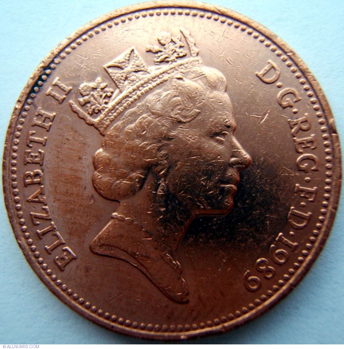 2 Pence 1989 Elizabeth II 1952 2022 Great Britain Coin 1106 2 Pence 1989 Elizabeth II 1952 2022 Great Britain Coin 1106