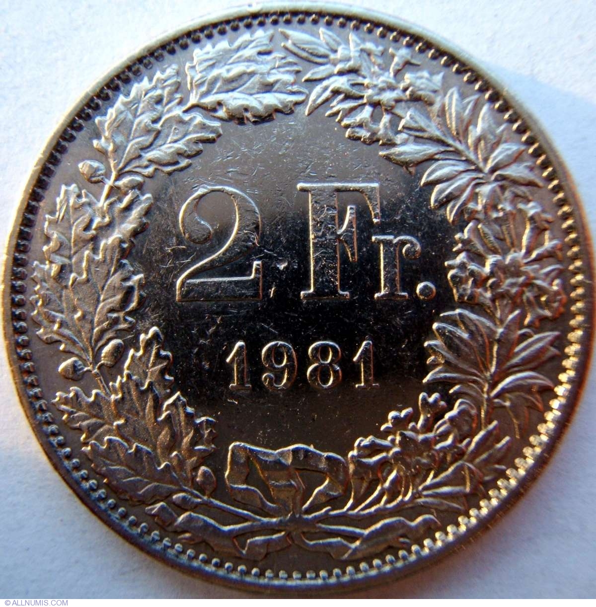 2 Francs 1981 Confederation 1850 2017 2 Francs Switzerland 2 Francs 1981 Confederation 1850 2017 2 Francs Switzerland